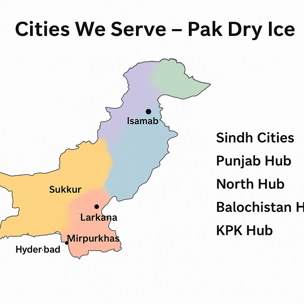 Cities We Serve | Pak Dry Ice Pakistan